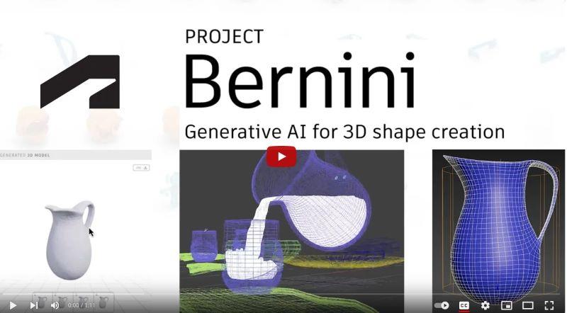 Autodesk Unveils Research Project Bernini for generative AI 3D shape creation | DEMM Engineering ...